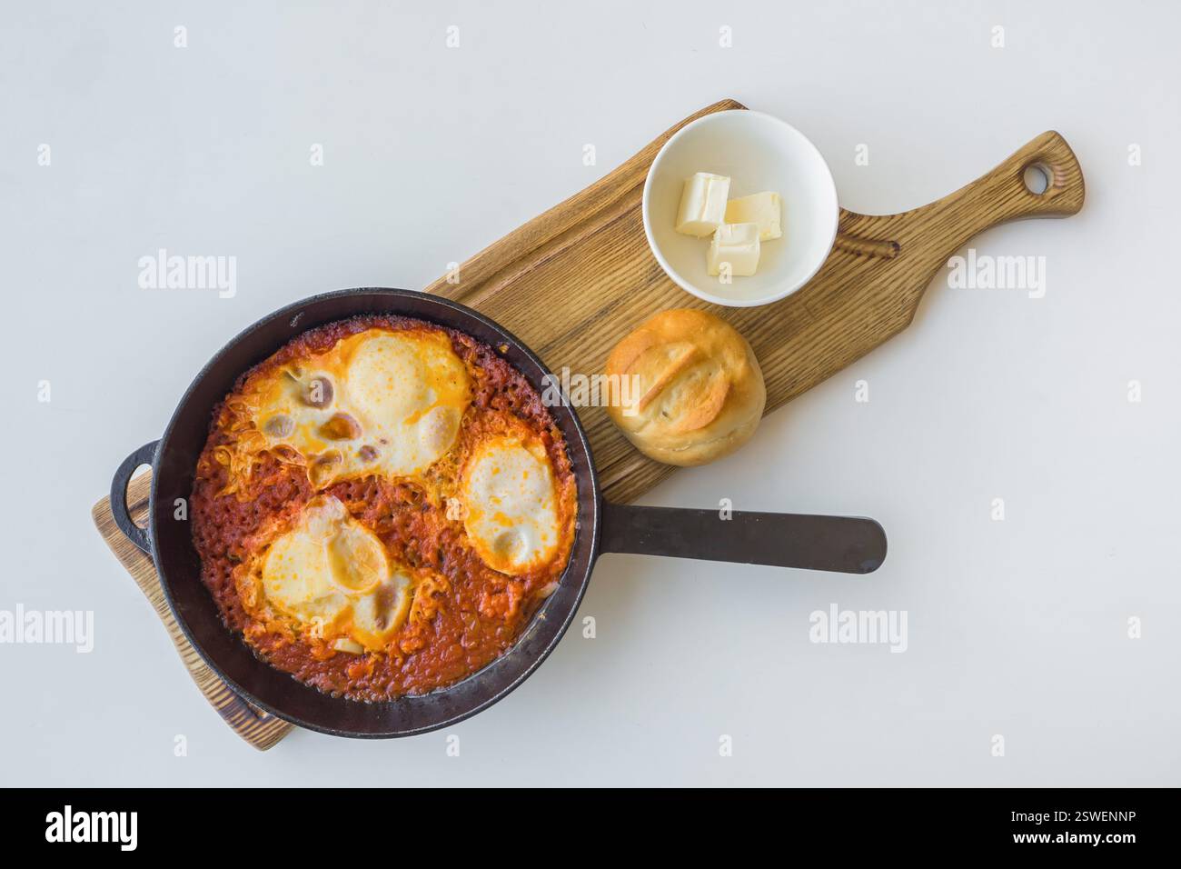 Shakshuka cooked in pan hi-res stock photography and images - Alamy