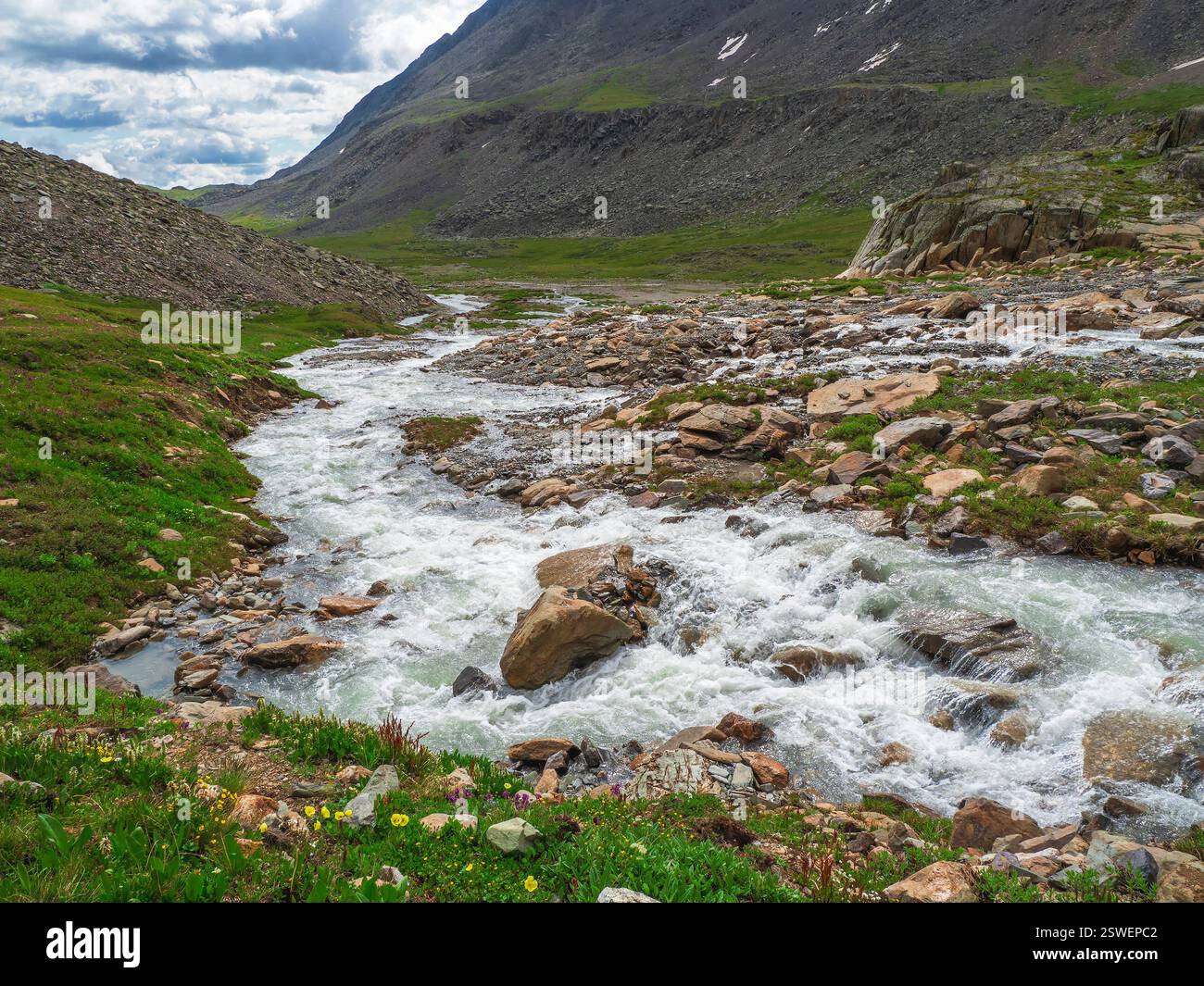 Powerful stream water from mountain hi-res stock photography and images ...