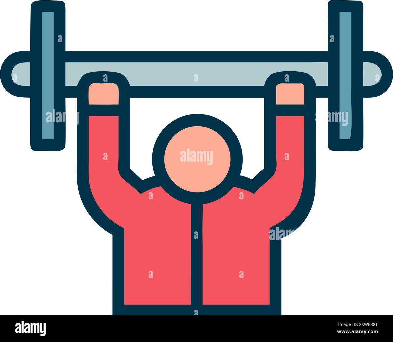 calisthenics male overhead press icon Stock Vector Image & Art - Alamy