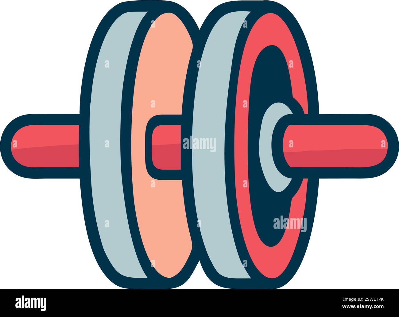 Abs wheel gym Cut Out Stock Images & Pictures - Alamy