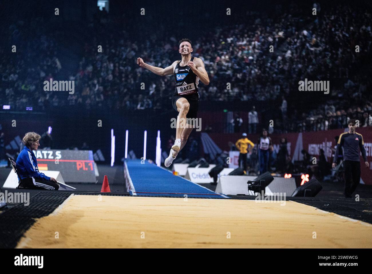 Paris, France. 09th Feb, 2025. Simon Batz, German athlete, competes at ...