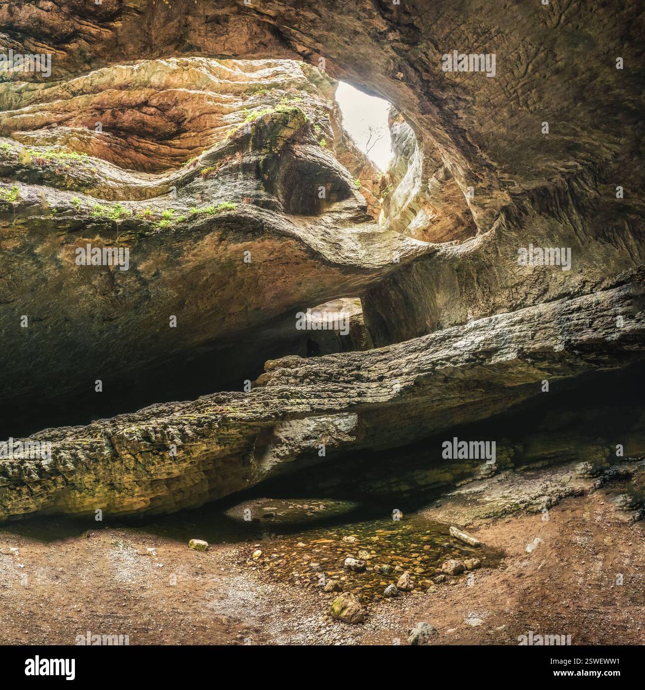 Saltinskij gorge - a unique nature reserve. Gorge in mountains ...