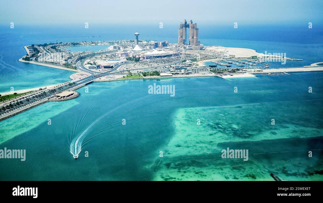 Abu Dhabi. The construction of artificial Islands in the Arabian Gulf ...