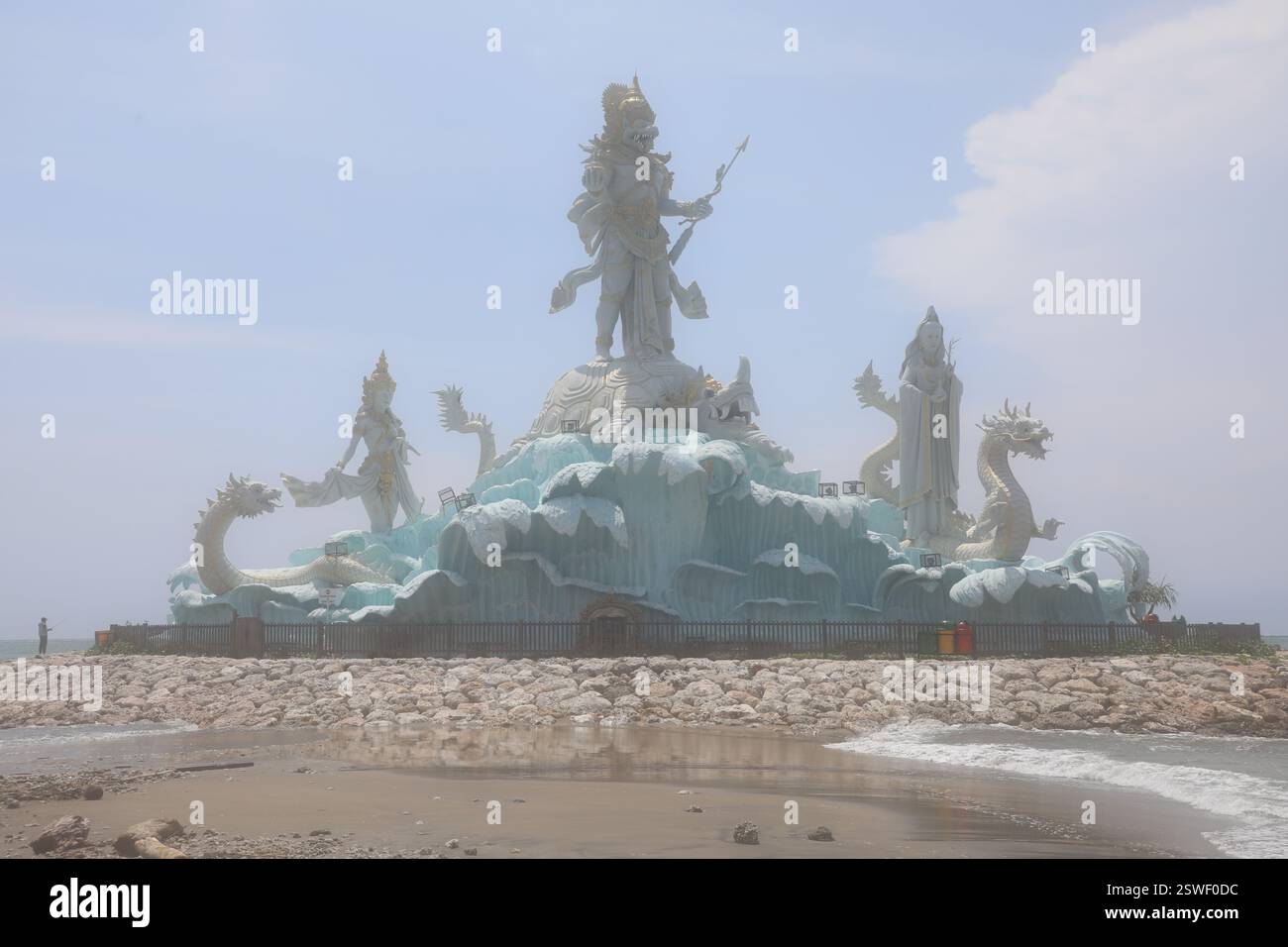Patung Triratna Amreta Bhuwana (Baruna Statue, God of Sea) at Pantai ...