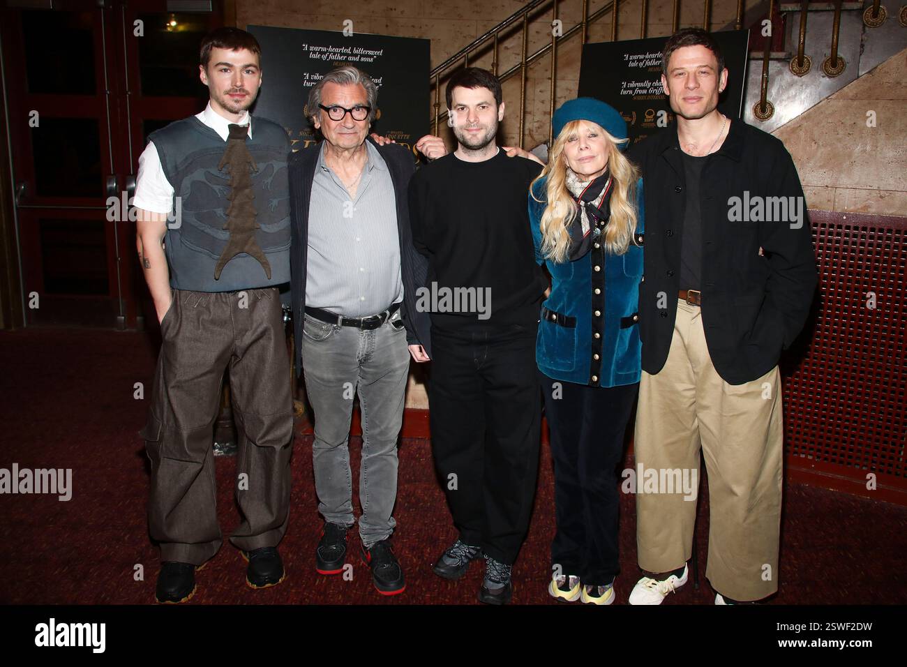 Actors Miles Heizer, from left, and Griffin Dunne, director Noah ...