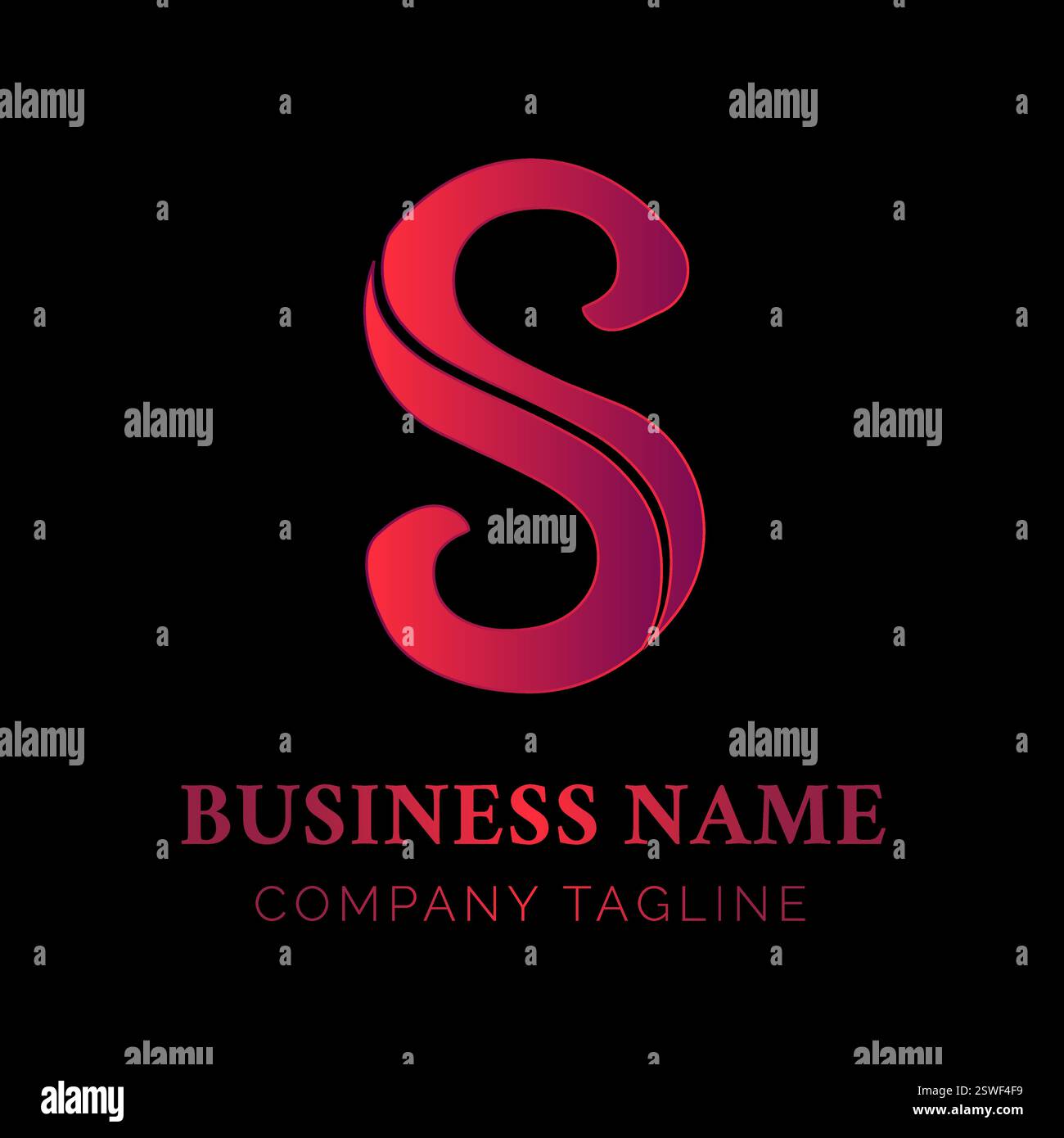 Pink black logo letter Stock Vector Images - Alamy