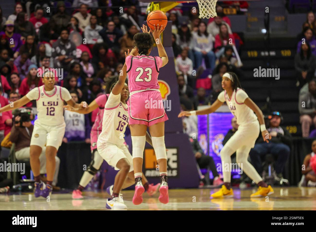 Baton Rouge, United States. 20th Feb, 2025. Georgia Lady Bulldogs guard ...