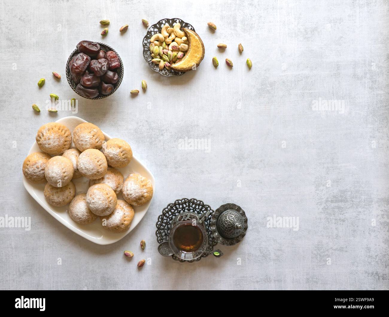 Cookies of El Fitr Islamic Feast. Ramadan sweets. Egyptian cookies ...