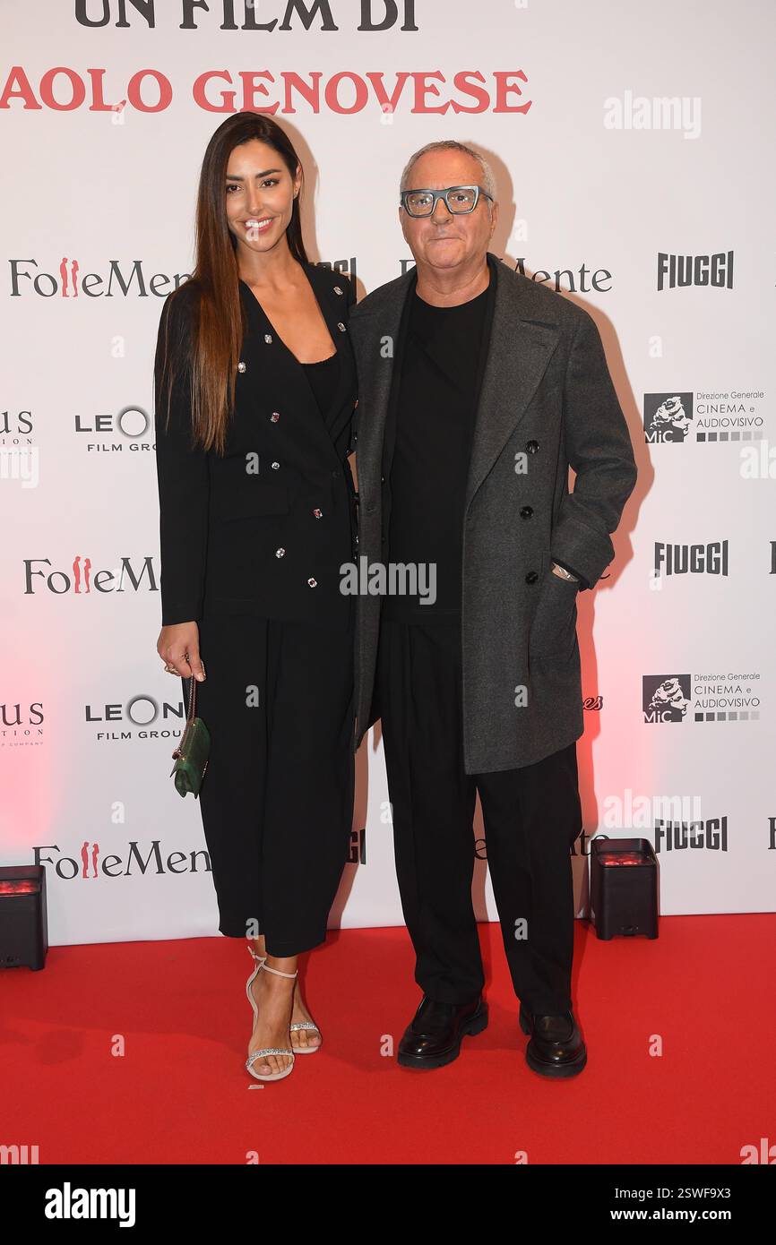 Rome, Italy. 20th Feb, 2025. Rome, Cinema The Space Moderno Premiere of the Film " Follemente ...