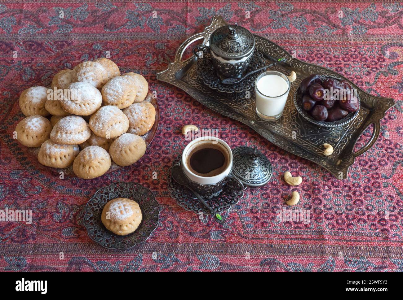 Eid muslim sweet kahk. Arabian Sweets for Ramadan and EId Stock Photo ...