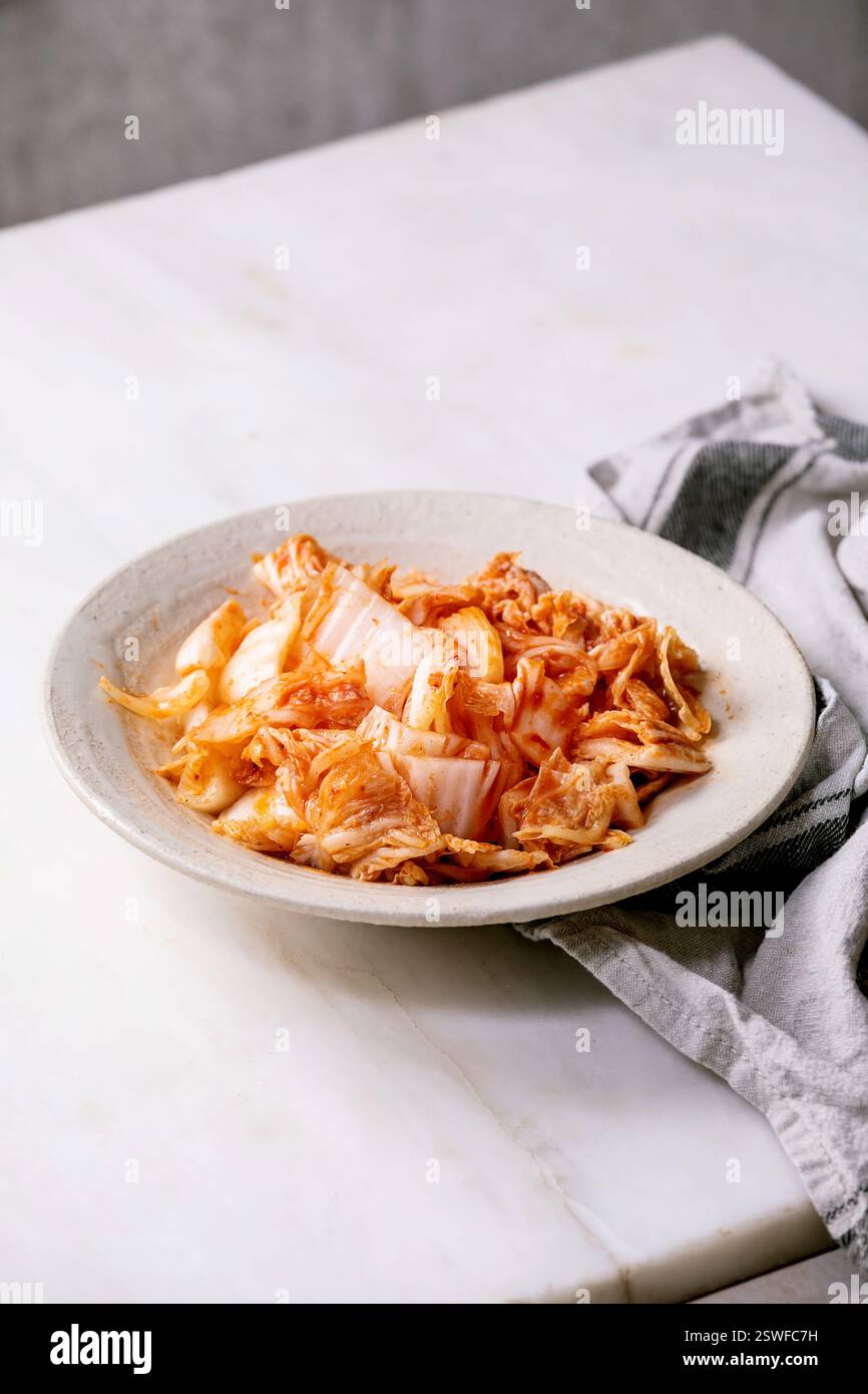 Korean fermented kimchi cabbage Stock Photo - Alamy