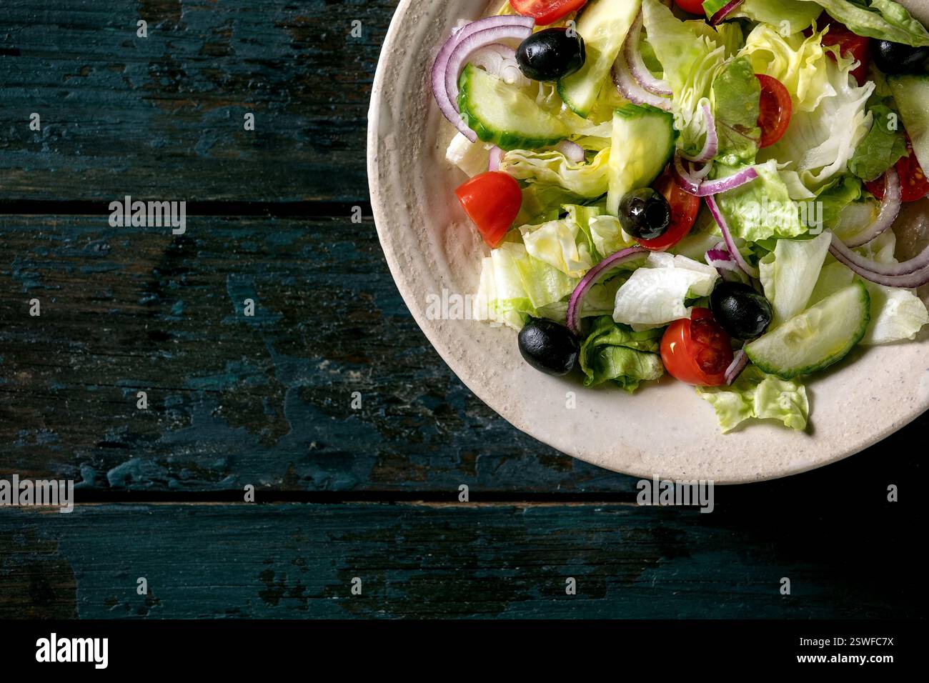 Classic vegetable salad Stock Photo - Alamy