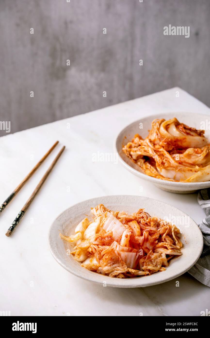 Korean fermented kimchi cabbage Stock Photo - Alamy