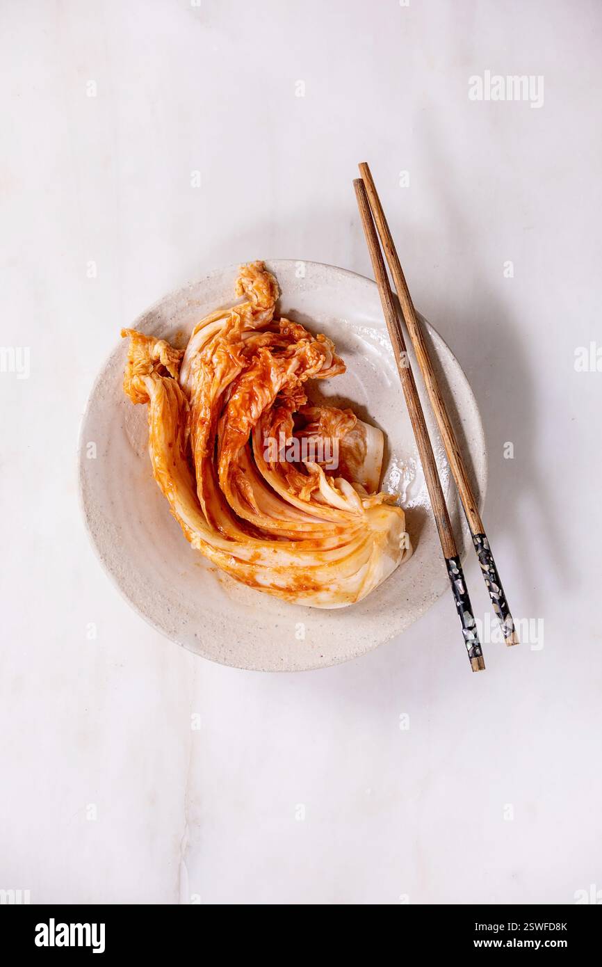 Korean fermented kimchi cabbage Stock Photo - Alamy