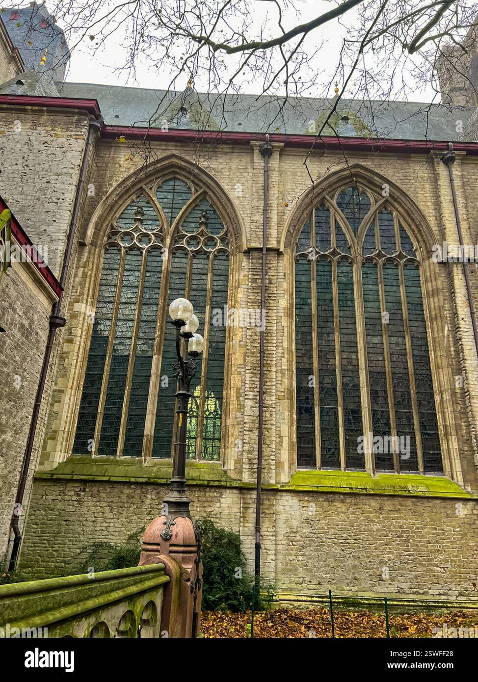 Stunning facade of saint michaels church in historical ghent, belgium ...