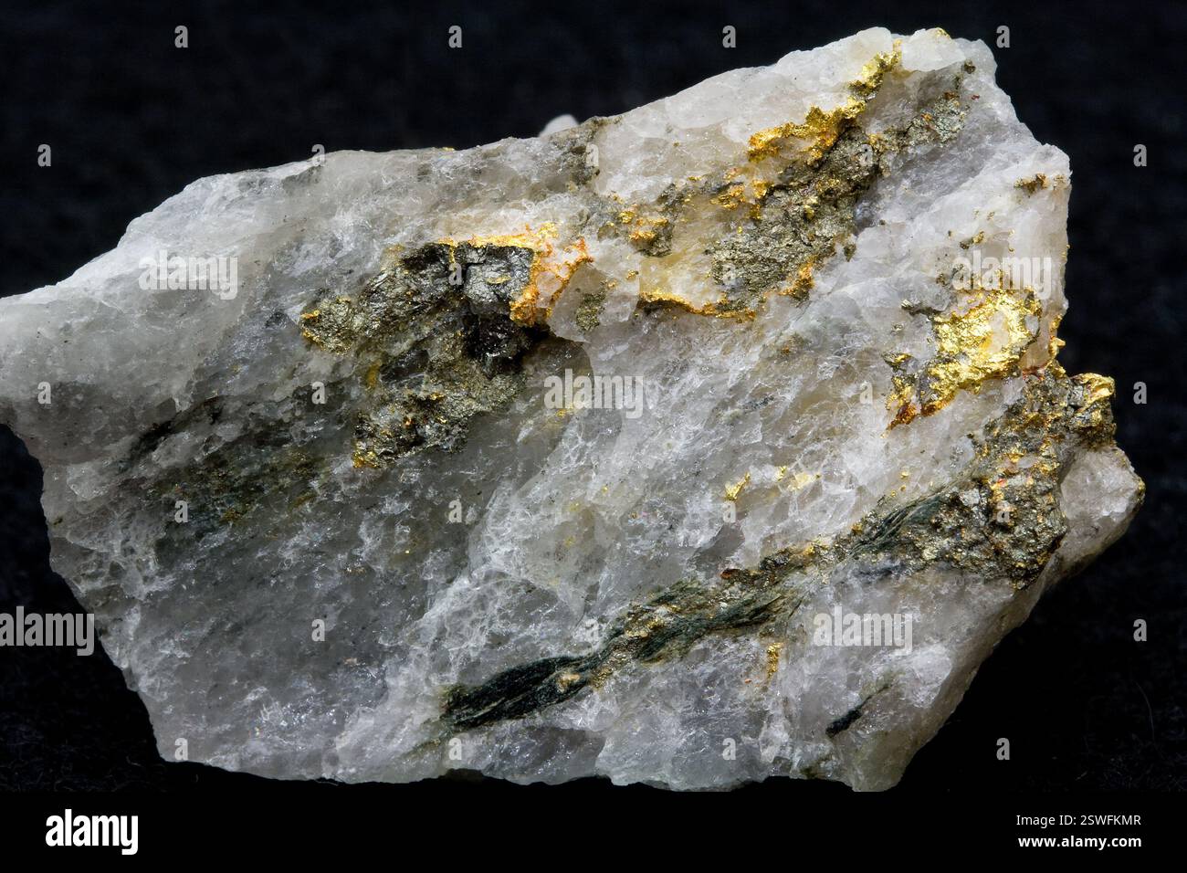 Rare High-grade Gold Ore Specimen from the Homestake Mine at Lead ...