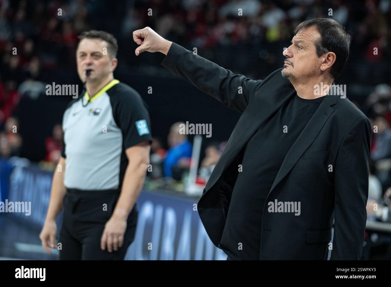 Head coach Ergin Ataman of Turkiye seen during the 2025 European ...