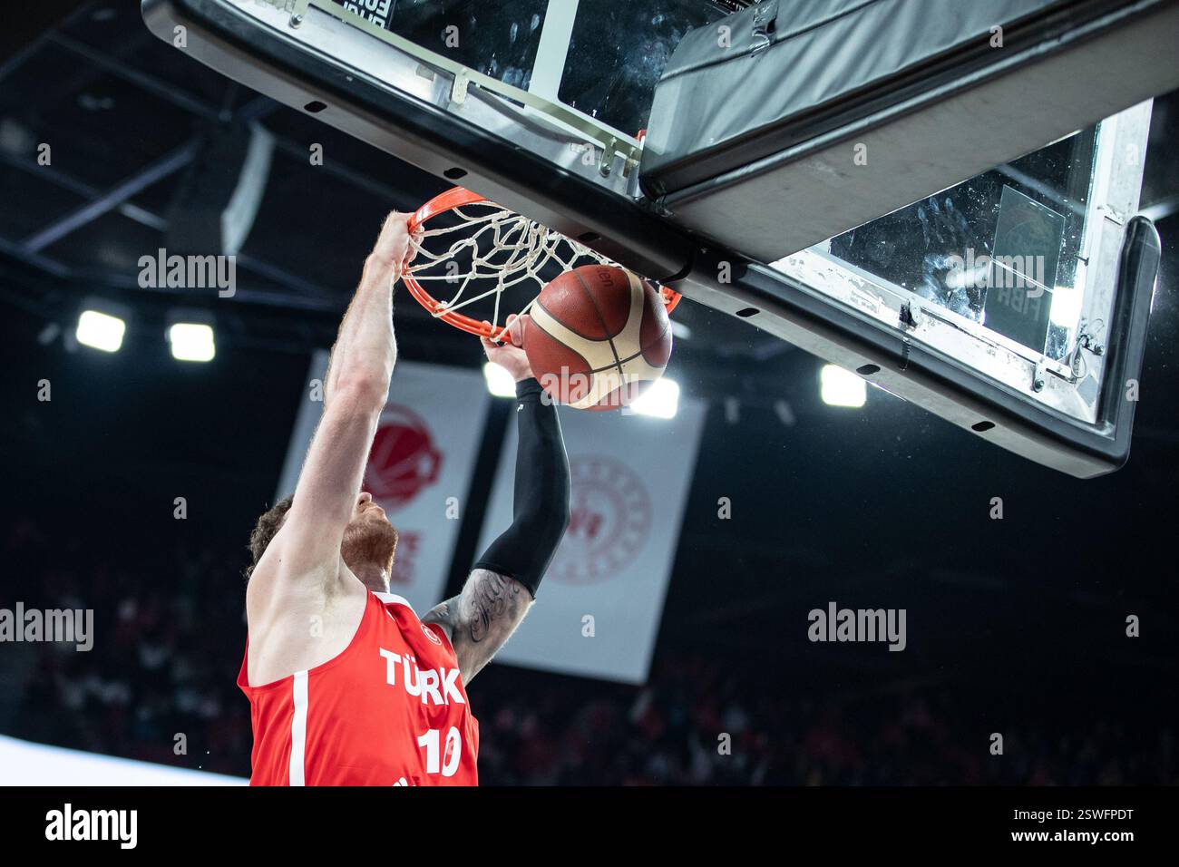 Istanbul, Turkey. 20th Feb, 2025. Onuralp Bitim of Turkiye in action ...