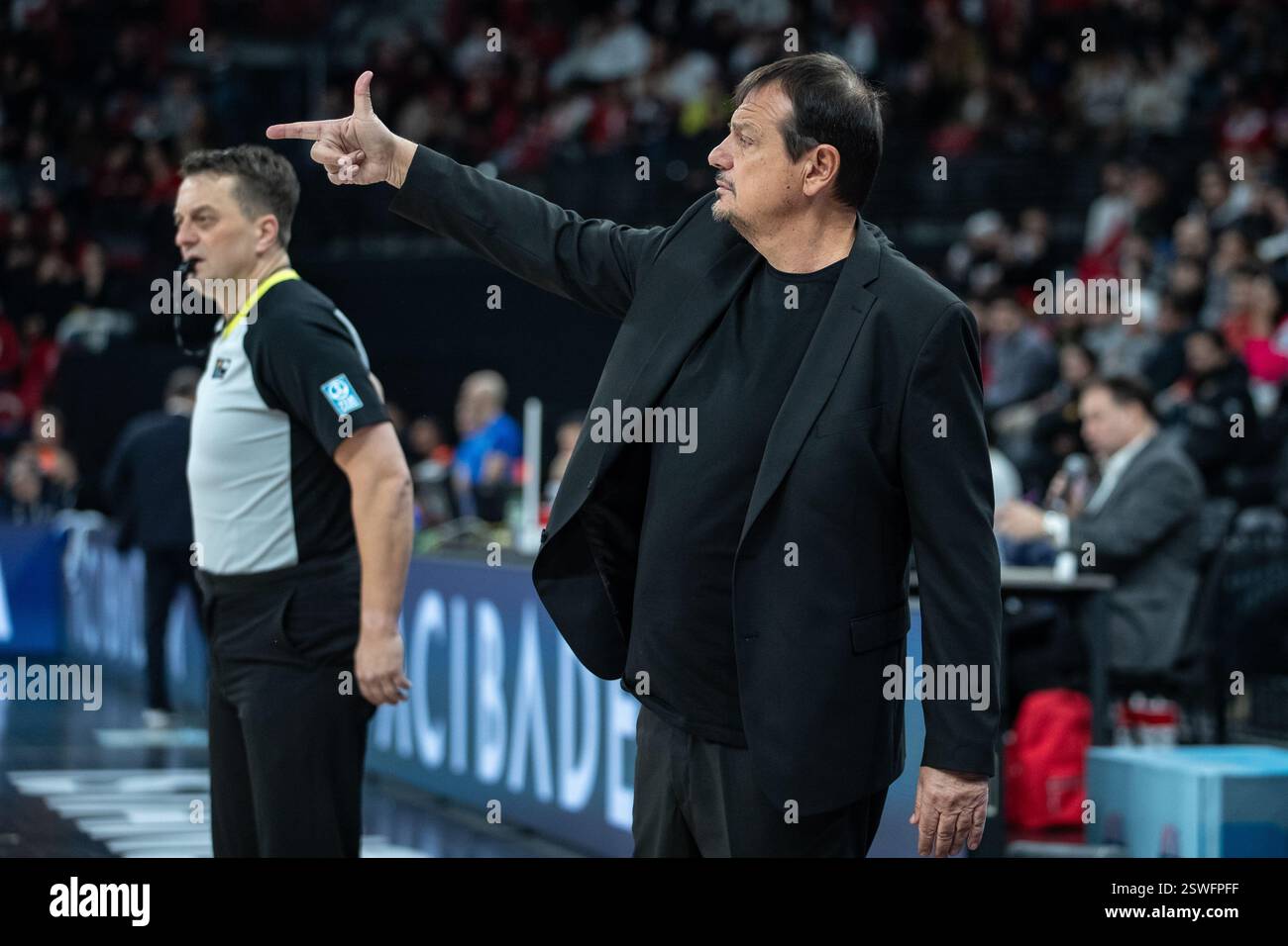 Head coach Ergin Ataman of Turkiye seen during the 2025 European ...