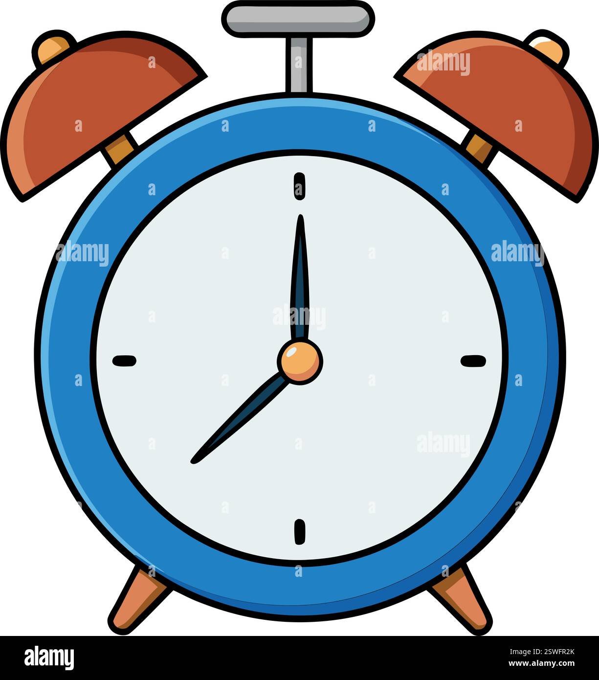 Cartoon clock time school hi-res stock photography and images - Alamy