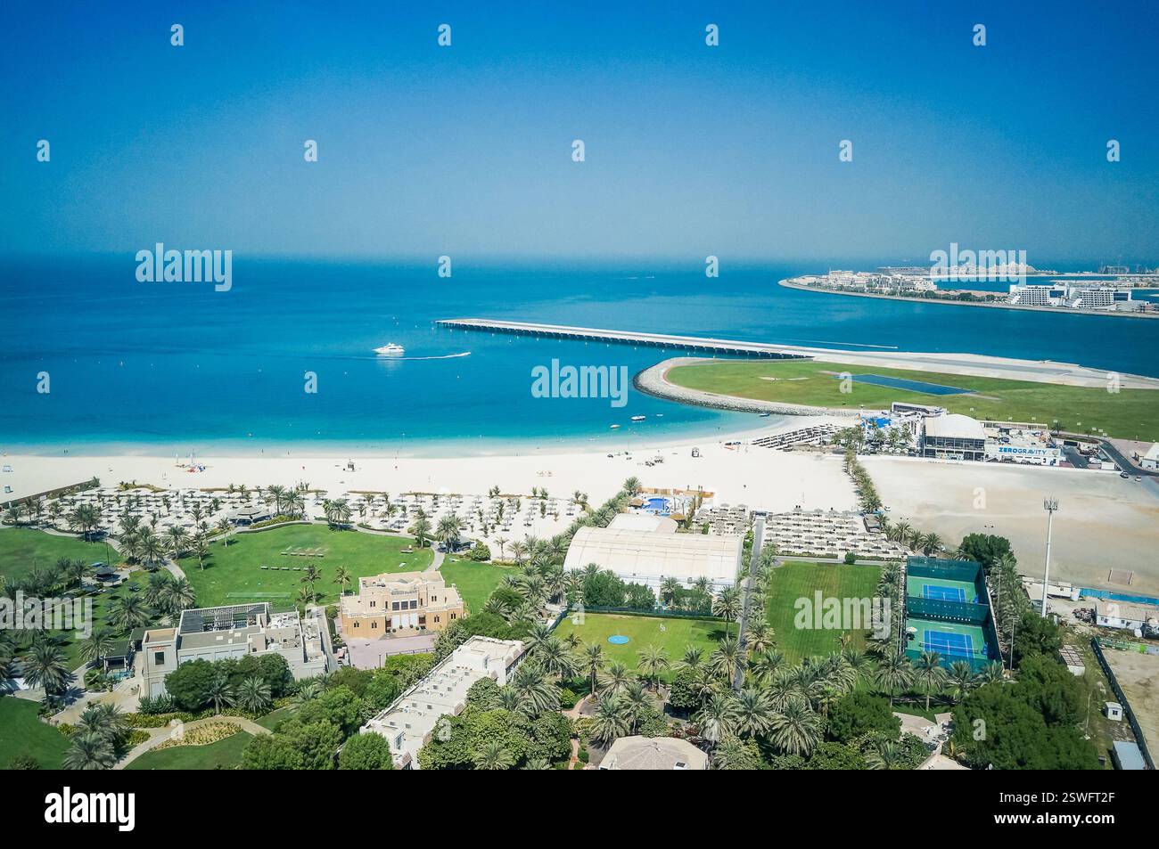 Vacation holidays beach background. Dubai. Landscape with a beach on ...