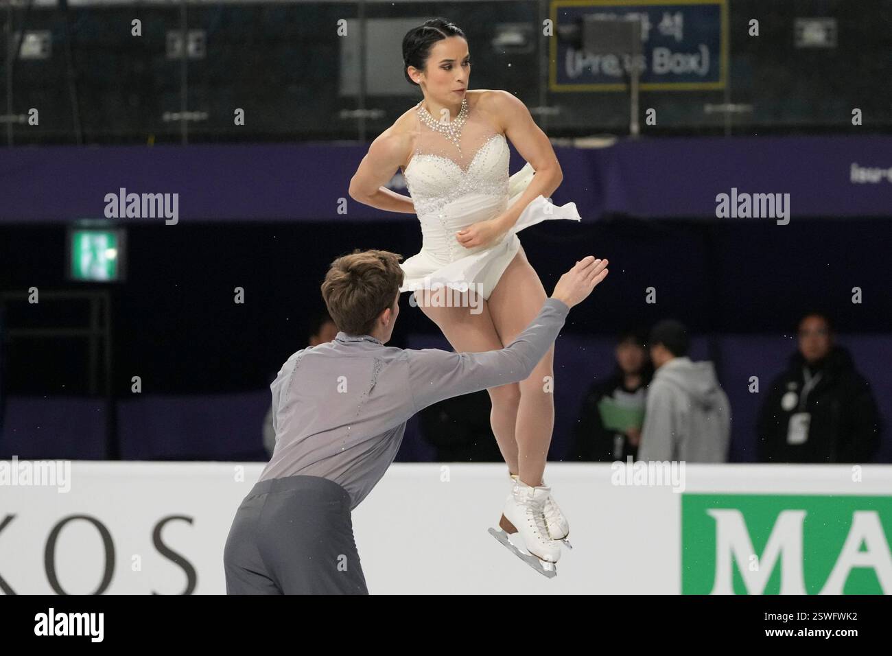 Isabella Gamez, right, and Alexandr Korovin of the Philippines perform ...