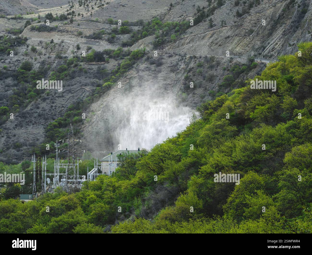 Water discharge in hydroelectric power plants. Hydroelectric power ...