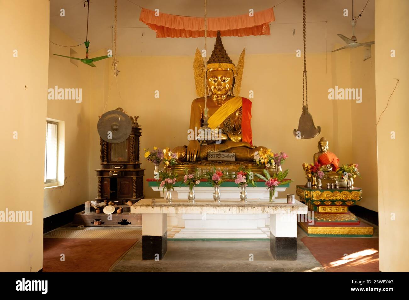 Buddhist temple details in Cox's Bazar district close to the Myanmar ...