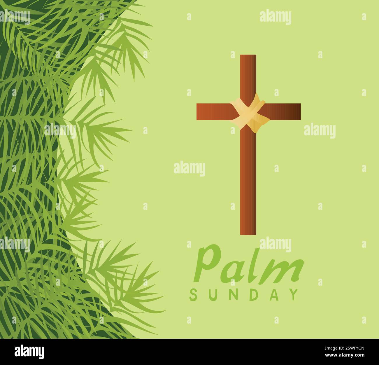 Sunday palms Stock Vector Images - Alamy