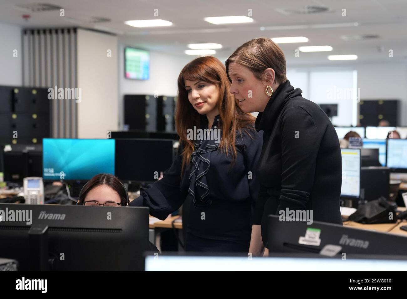 Safeguarding Minister Jess Phillips and campaigner Nour Norris during ...