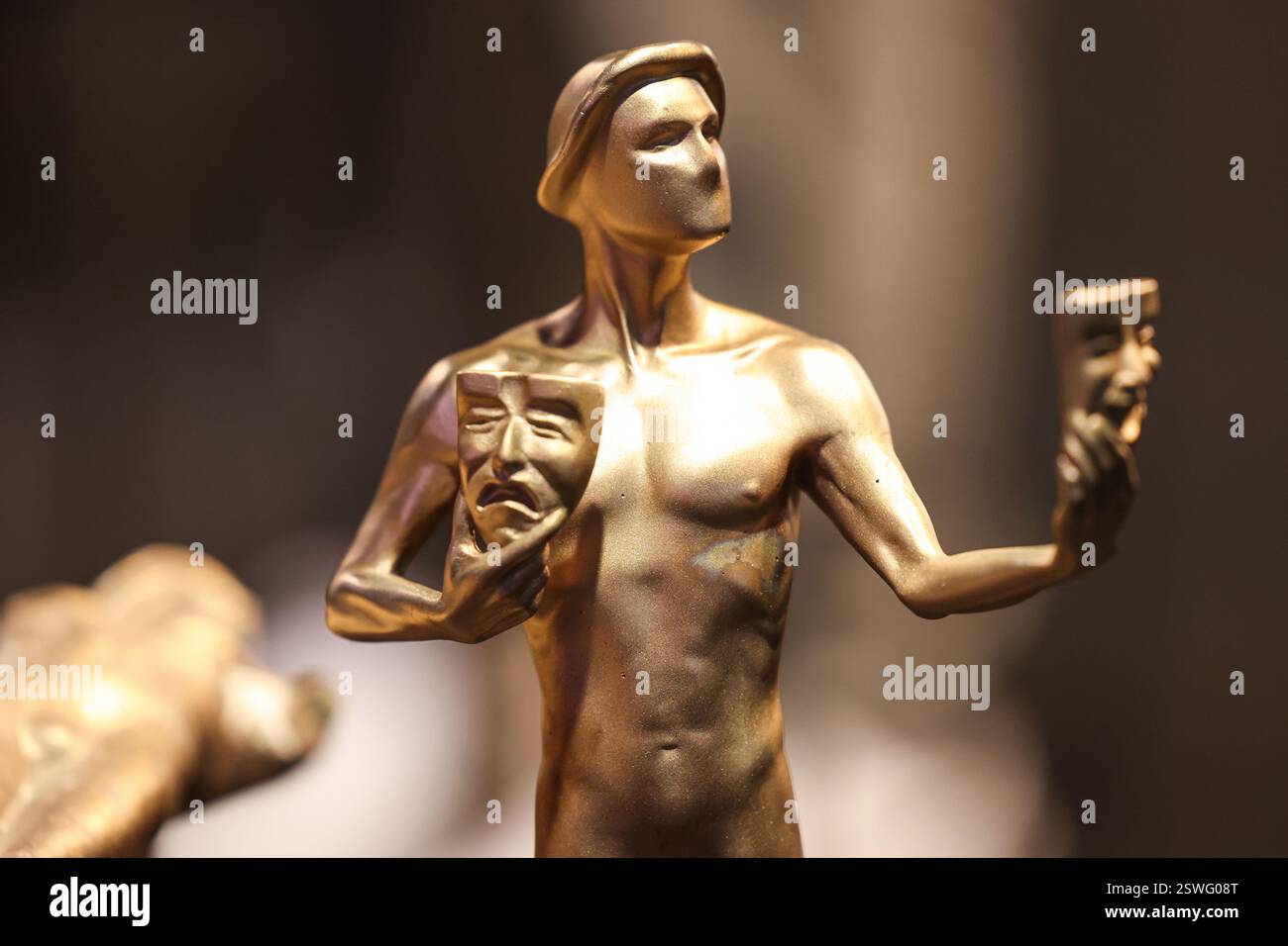 LOS ANGELES, CALIFORNIA, USA - FEBRUARY 20: The Actor SAG Awards Statue ...