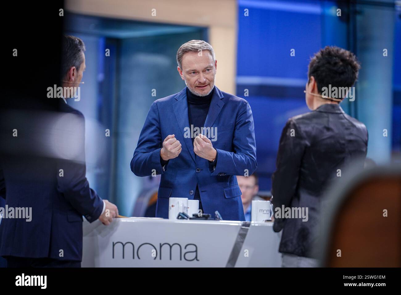 21 February 2025, Berlin: Christian Lindner, FDP top candidate and ...