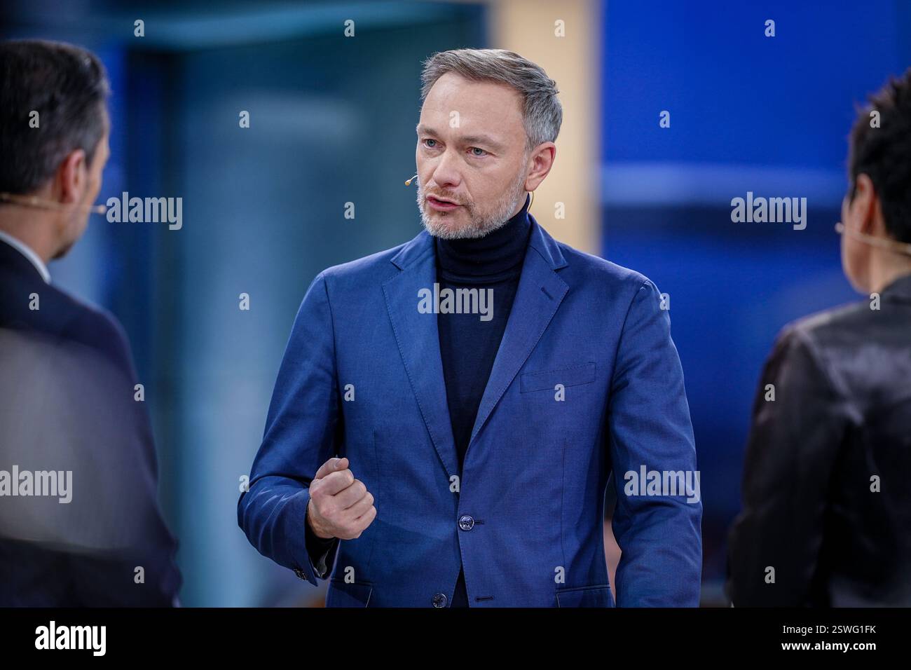 21 February 2025, Berlin: Christian Lindner, FDP top candidate and ...