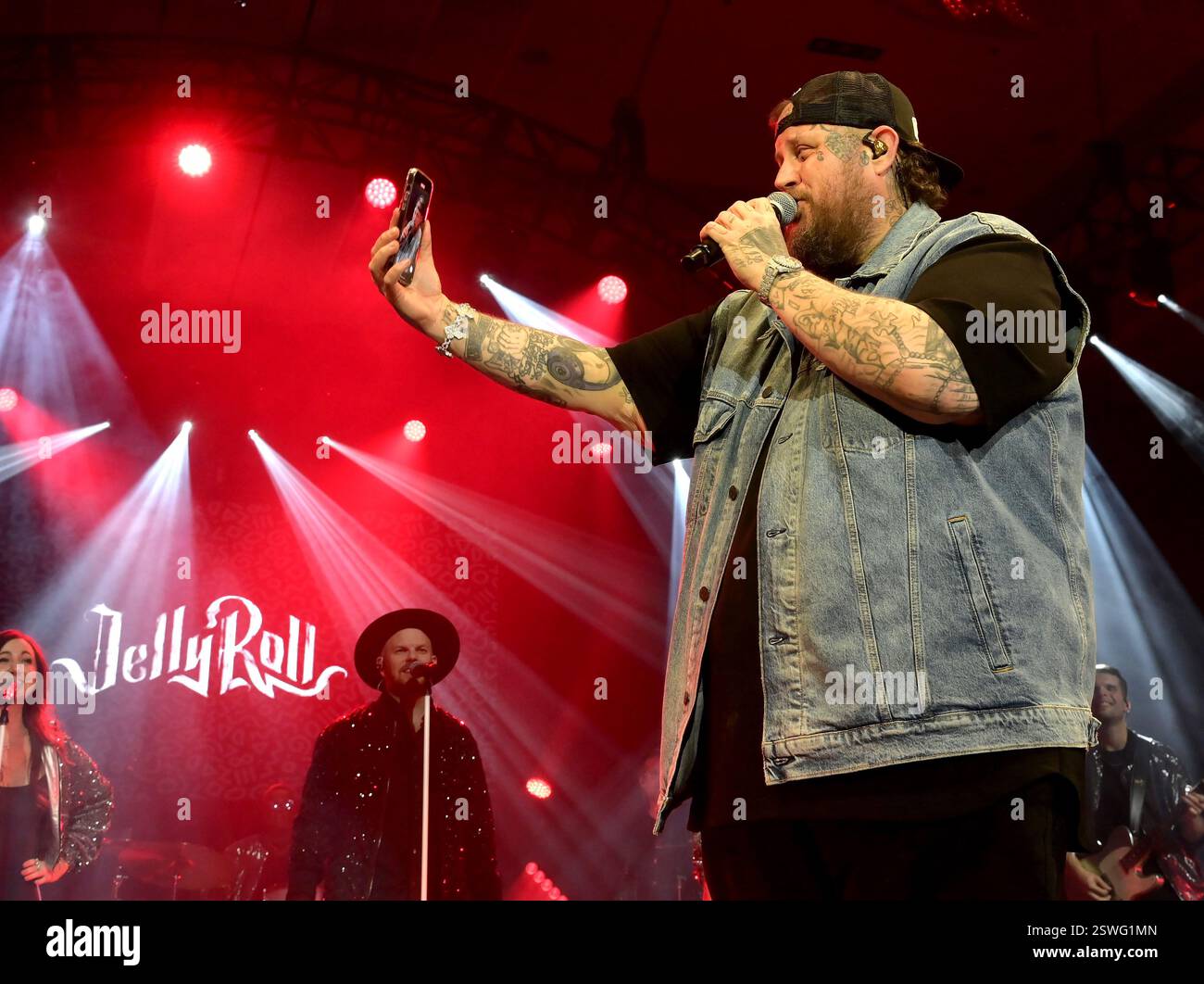 Nashville, USA. 20th Feb, 2025. Jelly Roll onstage at BBR Music Group ...