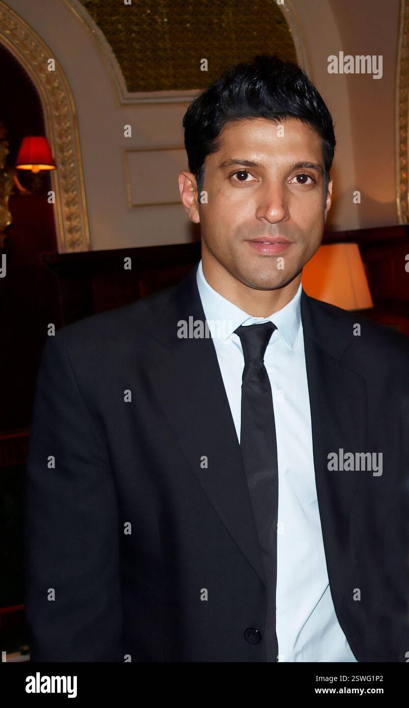 Hindi film actor and director Farhan Akhtar during press events for the ...
