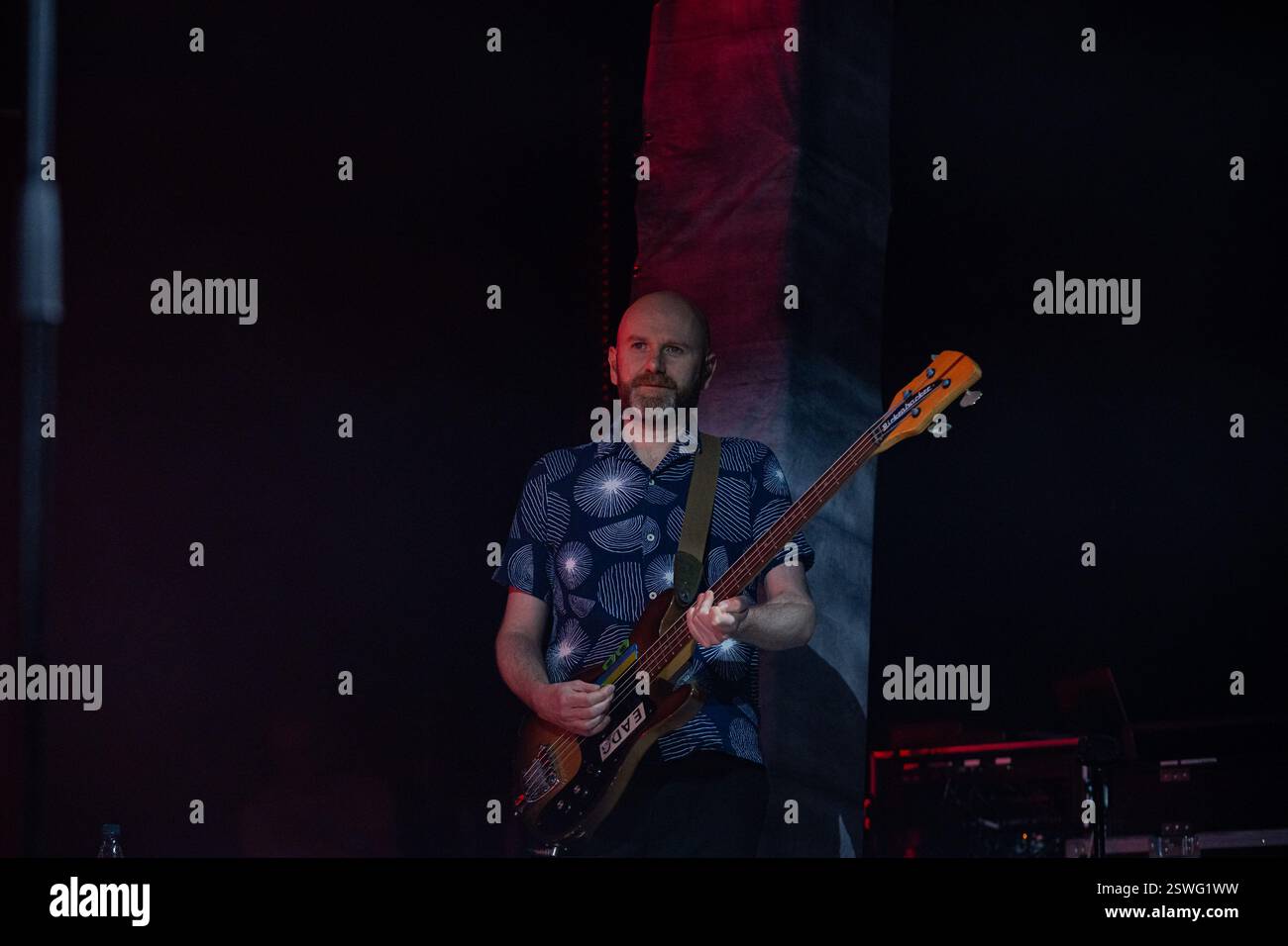 Bob Hardy, Franz Ferdinand bassist during concert in Milan Stock Photo ...