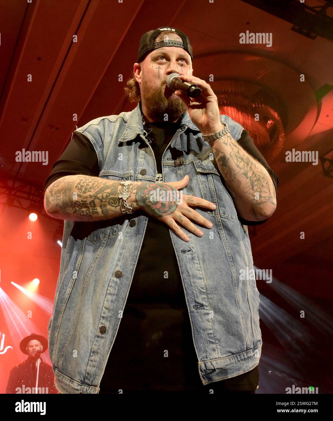 Nashville, USA. 20th Feb, 2025. Jelly Roll onstage at BBR Music Group ...