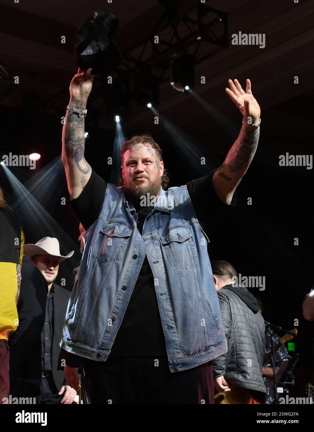 Nashville, USA. 20th Feb, 2025. Jelly Roll onstage at BBR Music Group ...