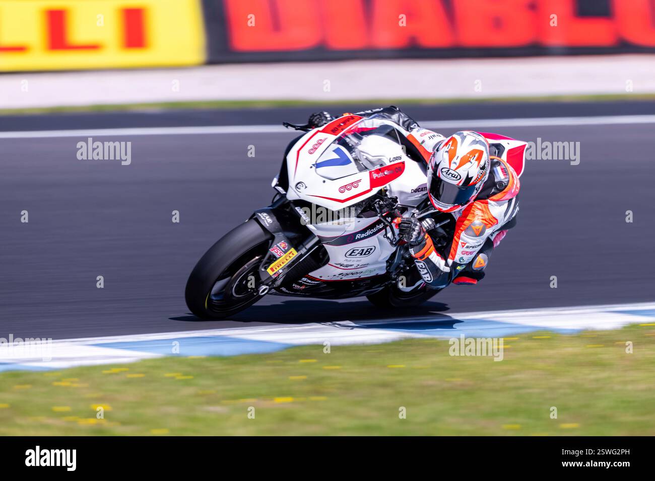 PHILLIP ISLAND, AUSTRALIA - FEBRUARY 21: Loris Veneman (NED) riding for ...