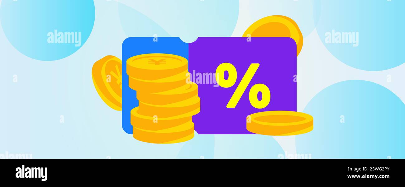 Online shopping e-commerce coupon concept flat vector concept operation ...