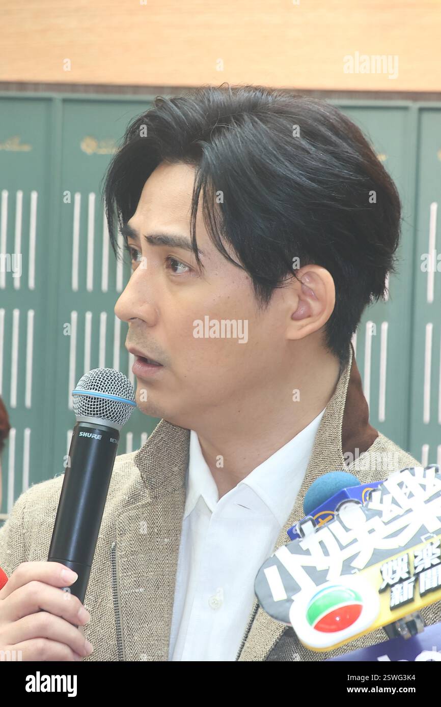 Taiwanese actor and singer Vic Chou attends an activity in Taipei City ...