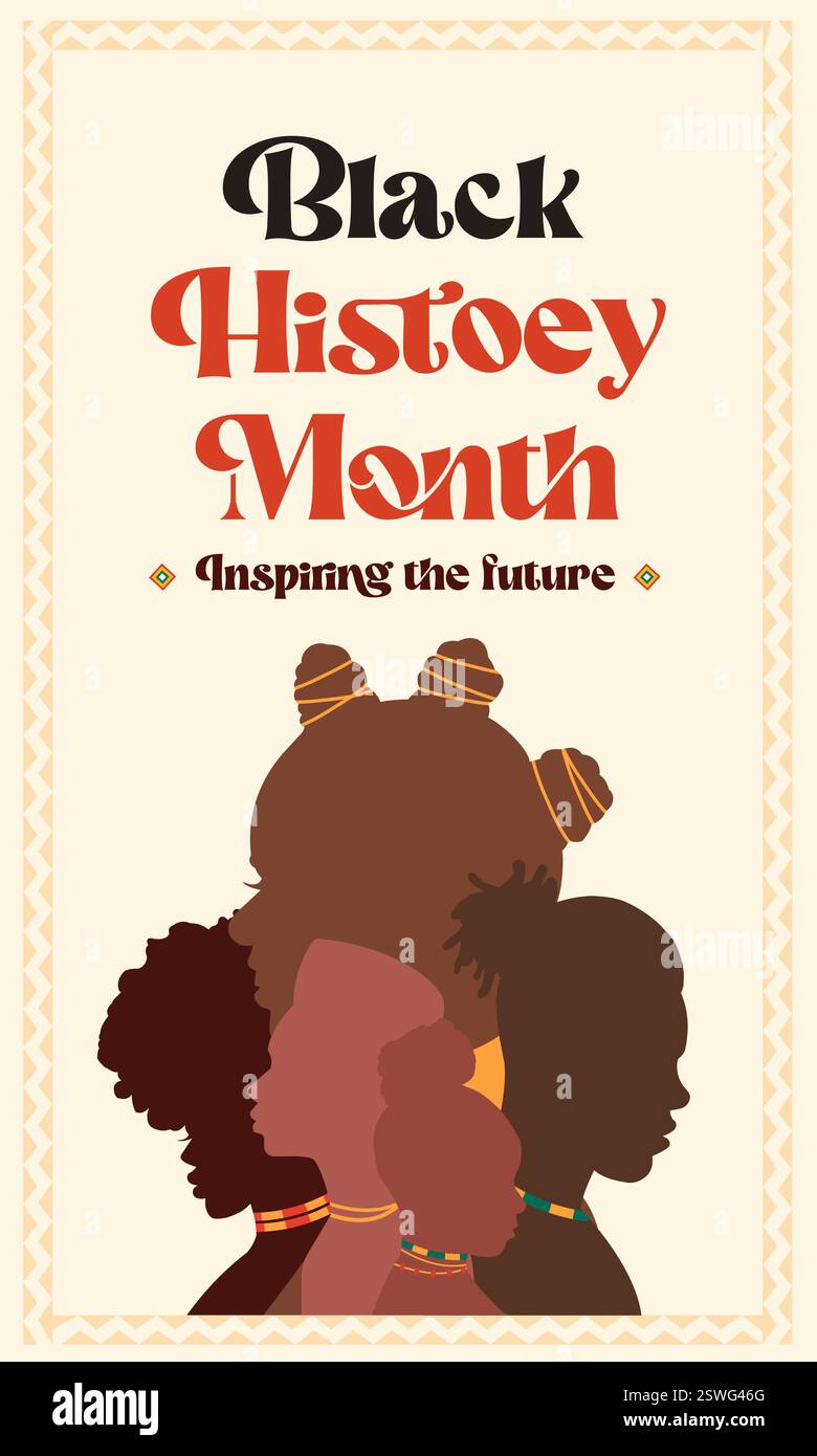 Inspiring Future Generations for Black History Month, vector ...