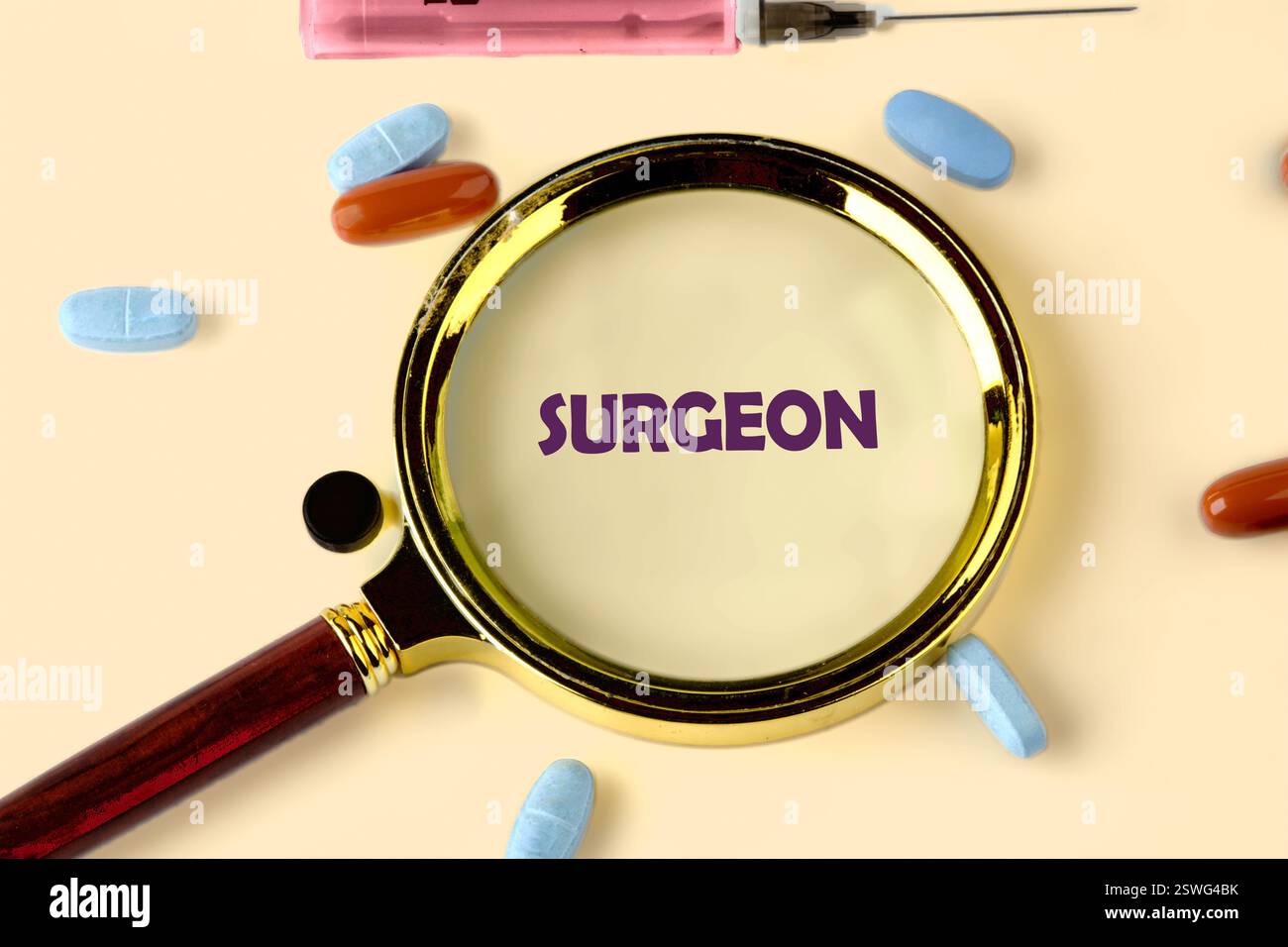 Magnifying glass reveals word hi-res stock photography and images - Alamy