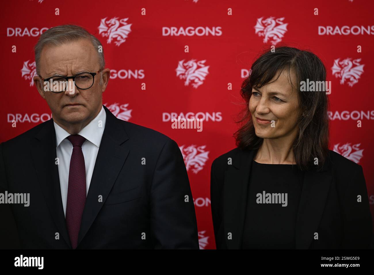 Wollongong, Australia. 21st Feb, 2025. Prime Minster Anthony Albanese ...