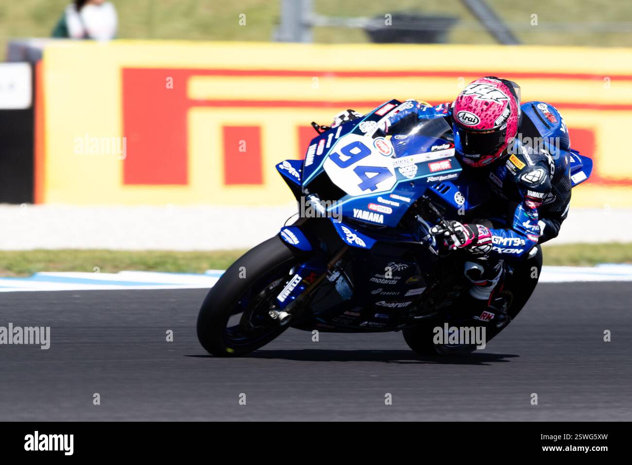 Phillip Island, Australia, 21 February, 2025. Lucas Mahias (FRA) riding ...