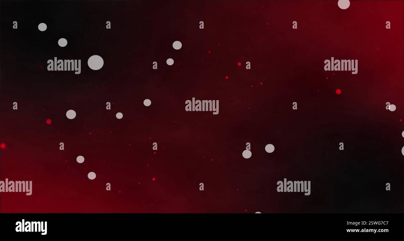 Image of glowing light spots moving over black background Stock Photo ...