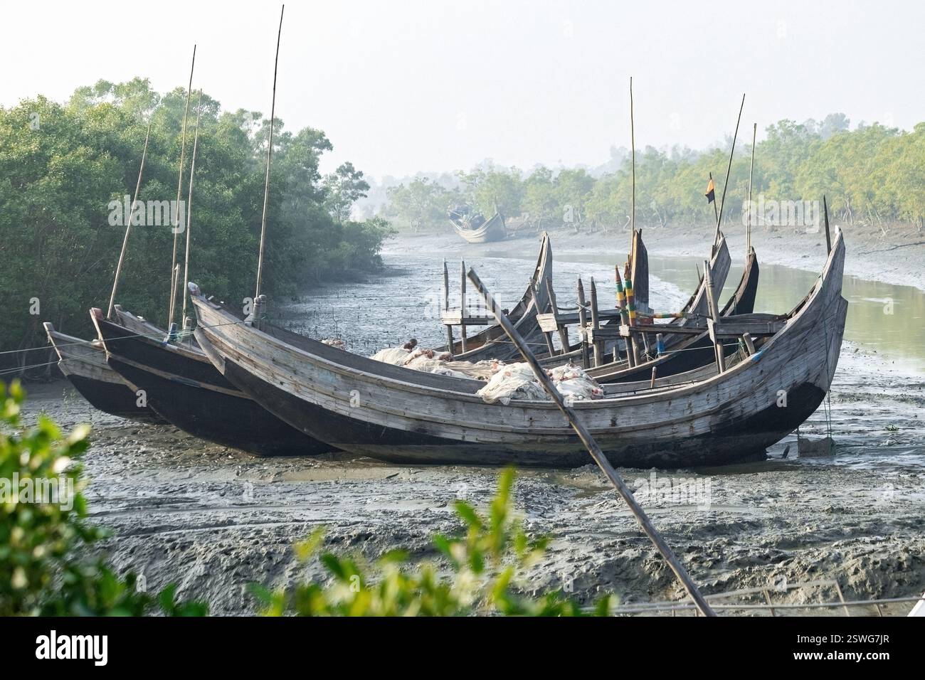 Boats on the water in Cox's Bazar sea port people travelling to another ...
