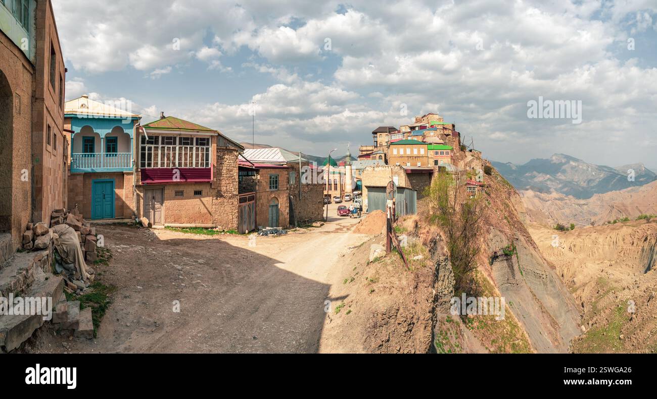 Panorama of the authentic Dagestani mountain village of Choh. Russia ...