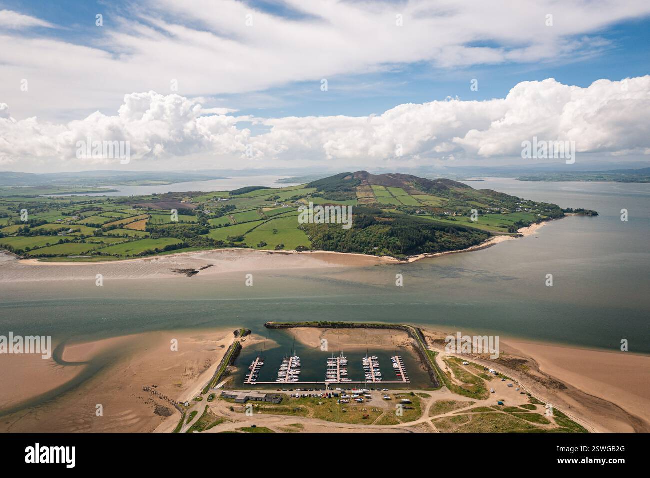 Aerial View of Fahan, Inishowen, County Donegal, Ireland Stock Photo ...