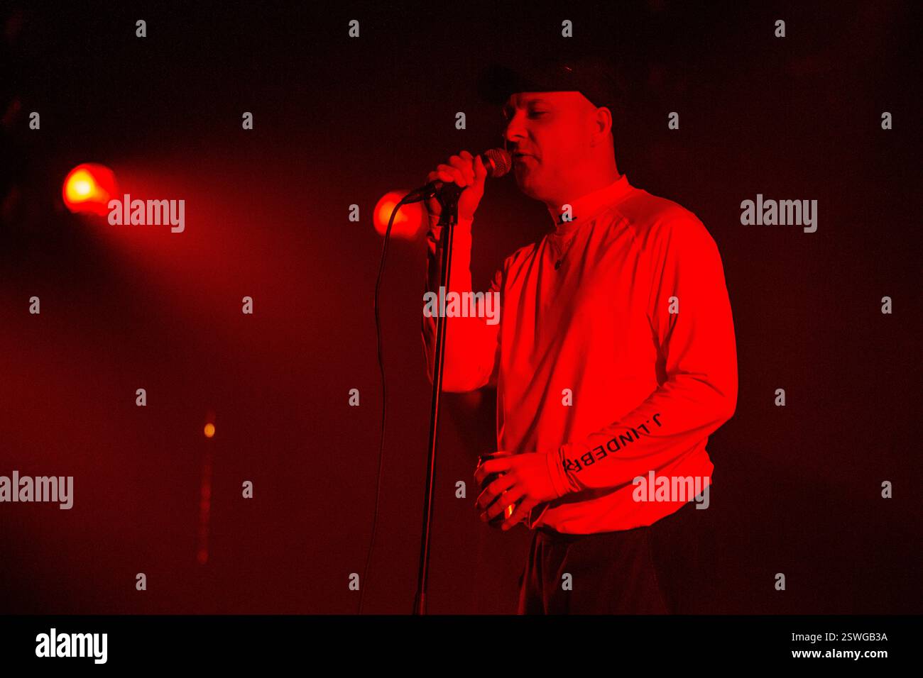 Oslo, Norway. 20th Feb, 2025. The British duo Real Lies performs a live ...